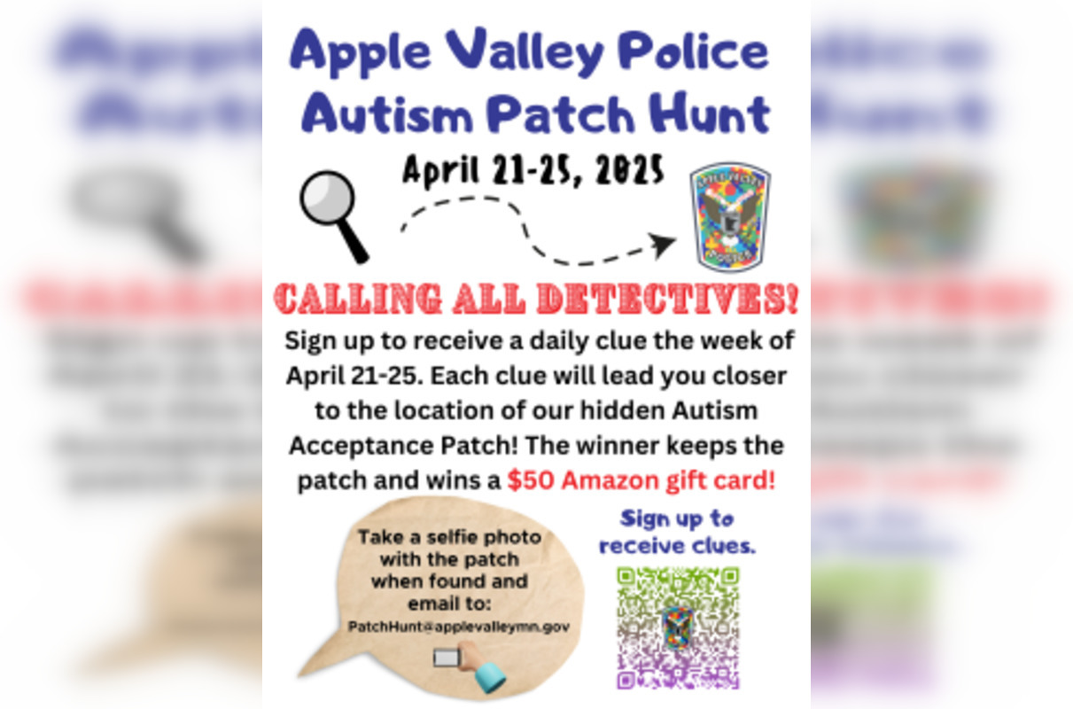 Apple Valley Police Launch 'Autism Acceptance Patch Hunt' to Foster