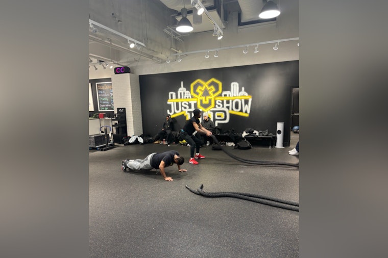 Boston Police Break a Sweat with Youths at Backyahd Boston Gym to