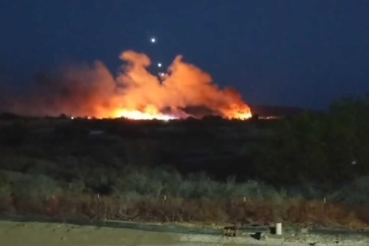 Clark County Firefighters Battle Second Brush Fire at Wetlands Park in