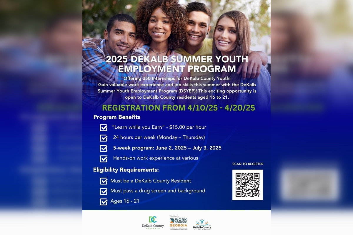 DeKalb County Launches Summer Youth Employment Program Offering 350