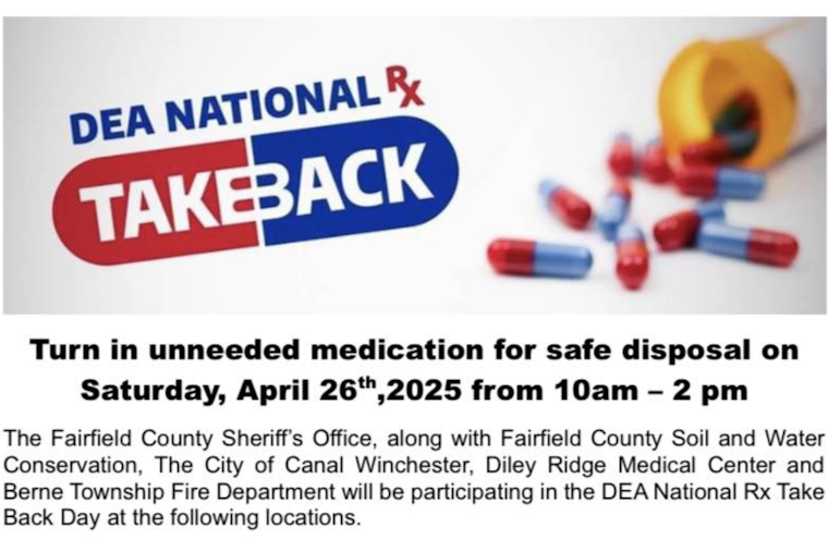 Fairfield County Joins DEA's National Prescription Drug Take Back Day