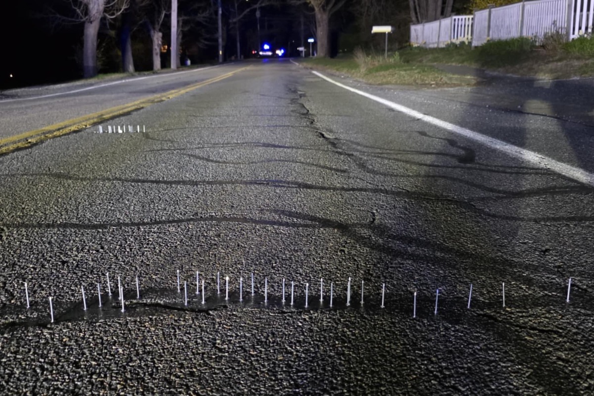 Falmouth Police Discover Hundreds of Nails on Cape Cod Streets in
