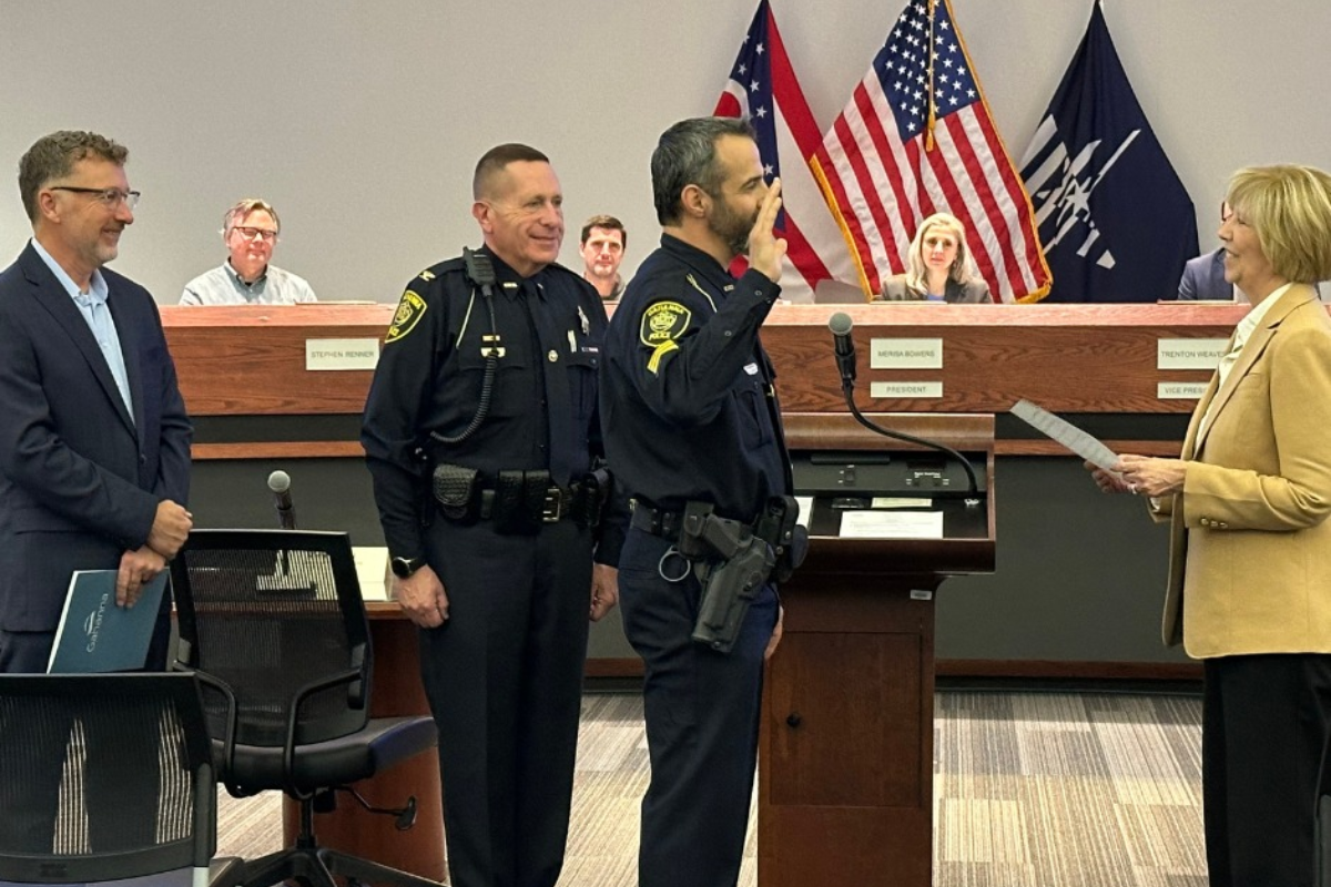 Gahanna Division of Police Celebrates Promotion of Detective Mike