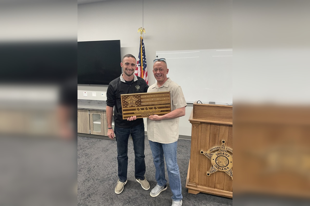 Hendricks County Sheriff's Office Honors Corporal Kyle Schaefer for 22
