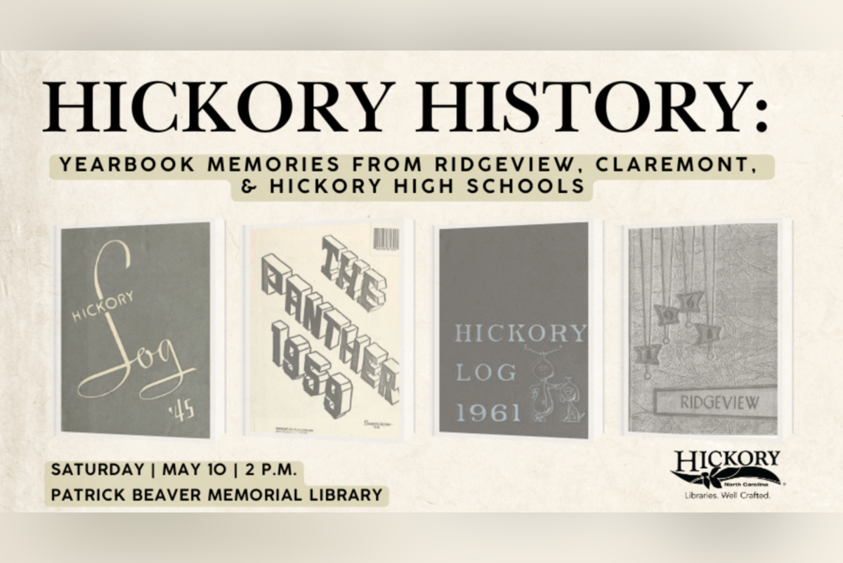 Hickory Public Library Hosts "Hickory History: Yearbook Memories"