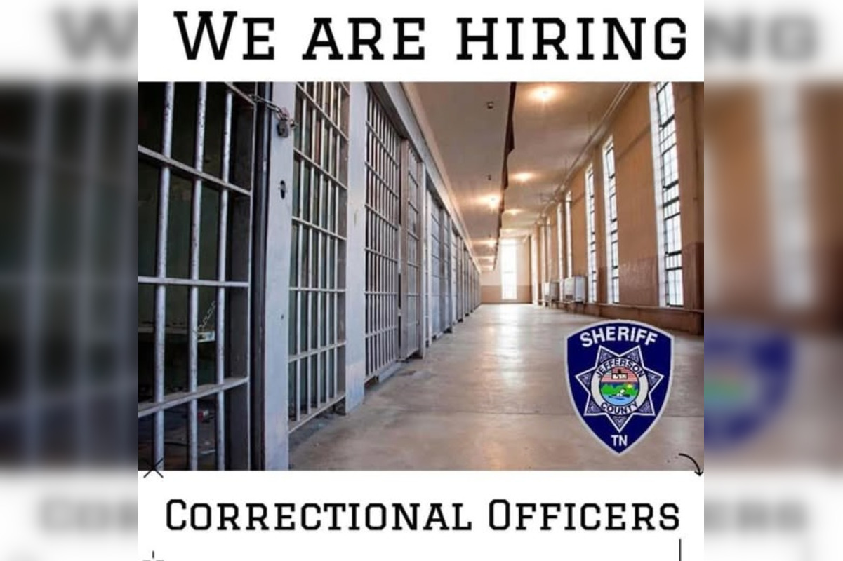 Jefferson County Sheriff's Office in Tennessee Hiring Corrections