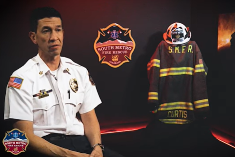 John Curtis Sworn In as New Fire Chief of South Metro Fire Rescue to