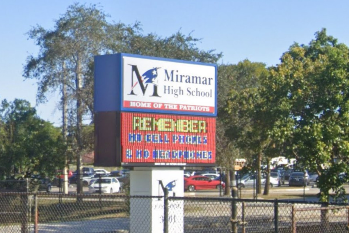 Miramar High School Student Arrested for Bringing Unloaded Gun on