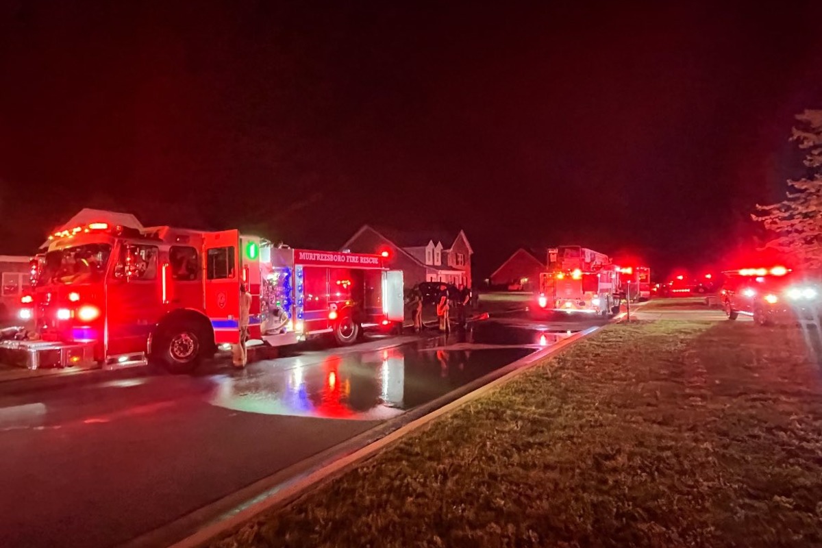 Murfreesboro Firefighters Extinguish Bedroom Fire on Britannia Way, No