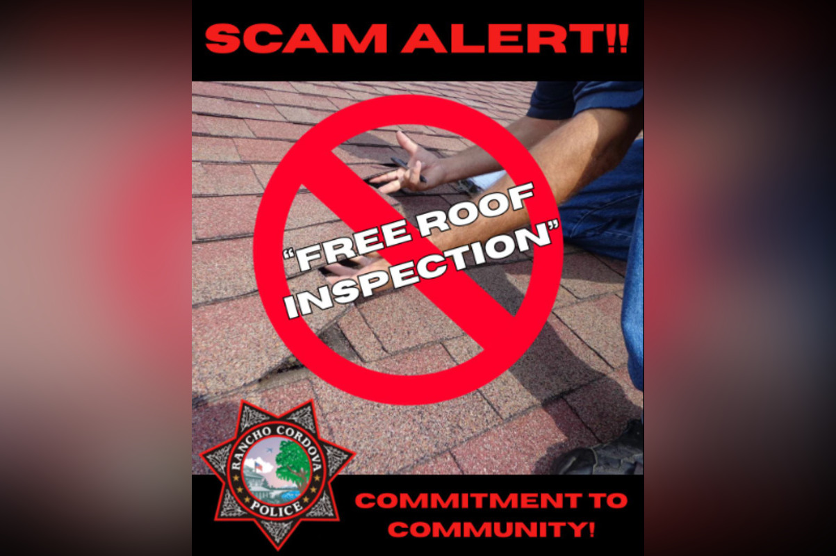 Rancho Cordova Police Warn of Roofing Scam, Residents Urged to Report