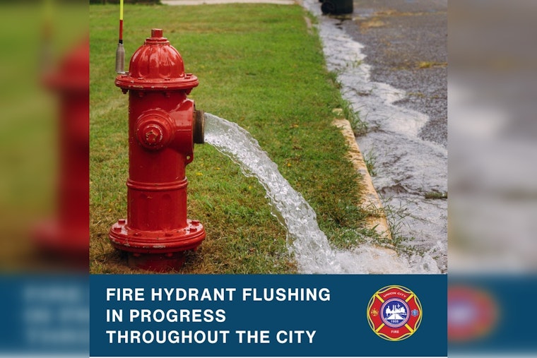 Union City Announces Spring Hydrant Testing Schedule, Advises on