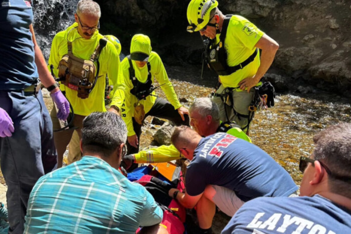 64-Year-Old Man Hospitalized After 20-Foot Fall in Davis County's
