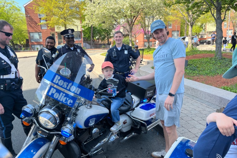 Boston Police Department Officers Join in Celebrating South End Little