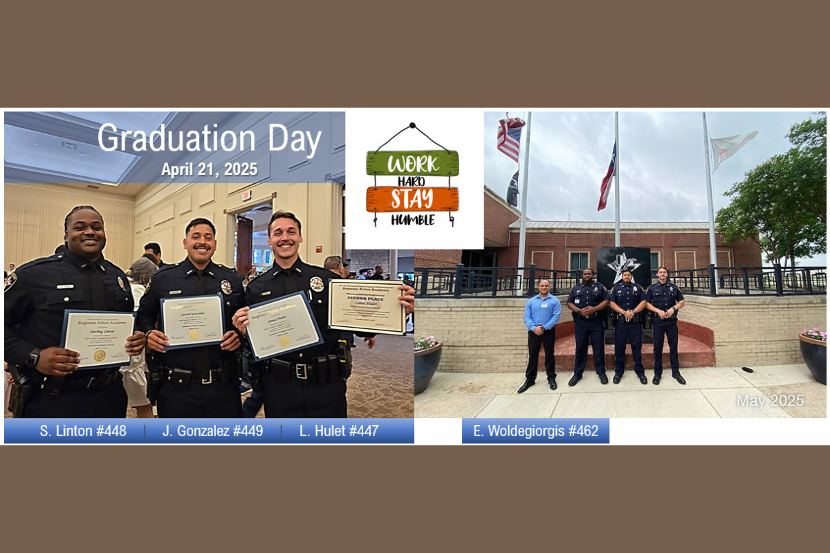 DeSoto Police Department Welcomes New Officers, Celebrates Their