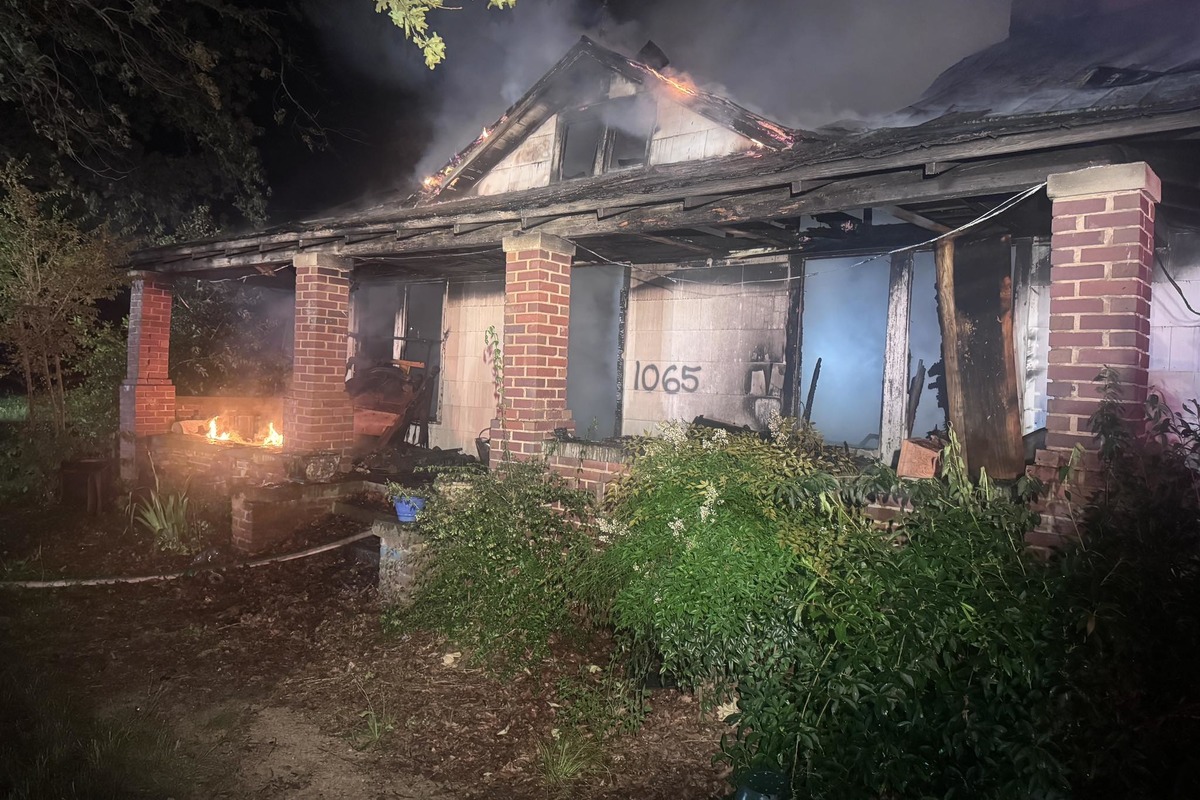 Early Morning Blaze Engulfs Home on St. Marks Church Rd in Crouse,