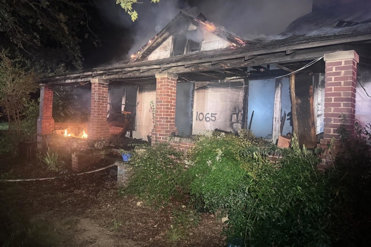 Early Morning Blaze Engulfs Home on St. Marks Church Rd in Crouse,