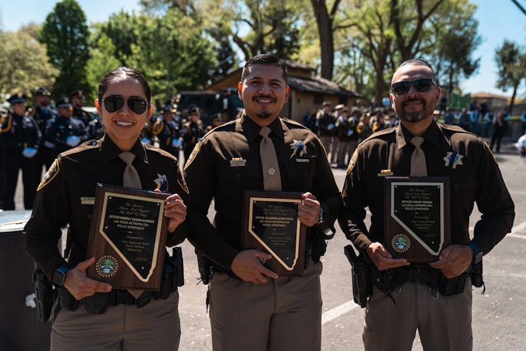 Las Vegas Police Officers Lauded for Valor at Reno Memorial Ceremony