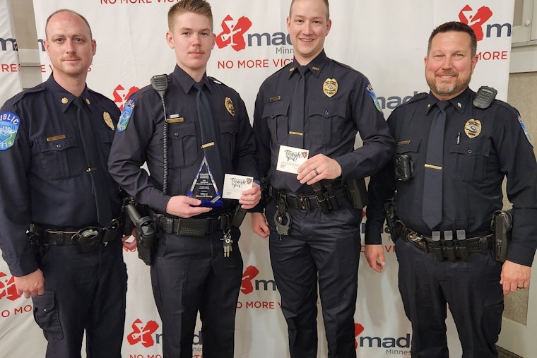 Mankato Officers Honored at MADD Minnesota Awards for Exceptional