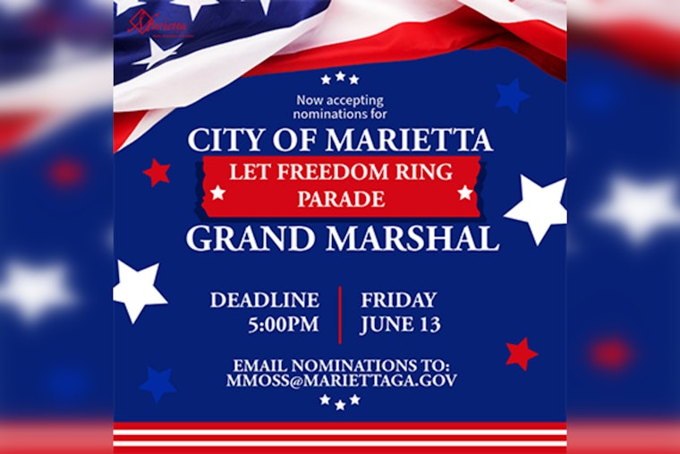 Marietta Seeks Nominations for Grand Marshal of 2025 Let Freedom Ring