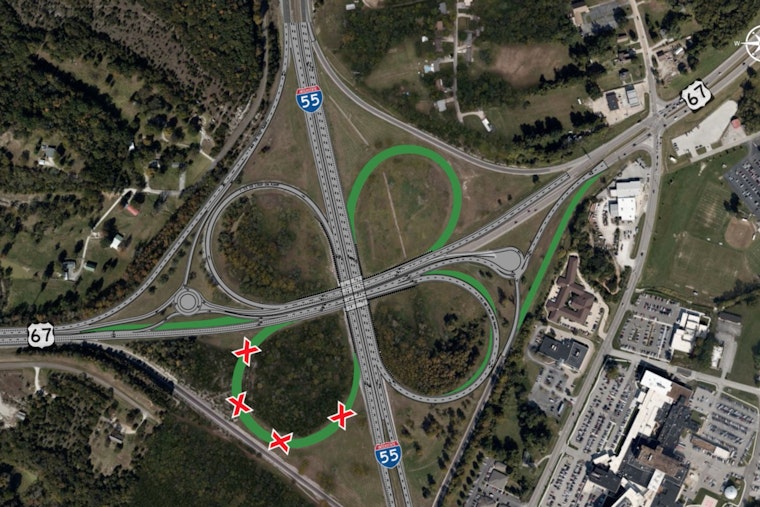New Roundabout at I-55/US 67 Interchange to Open in Jefferson County