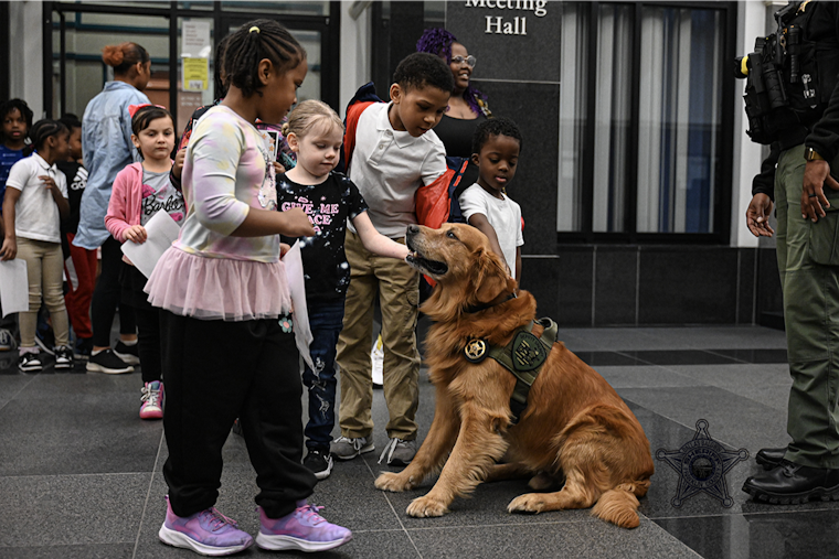 Sheriff's Visit to Franklin Learning Academy Highlighted by Crisis K9