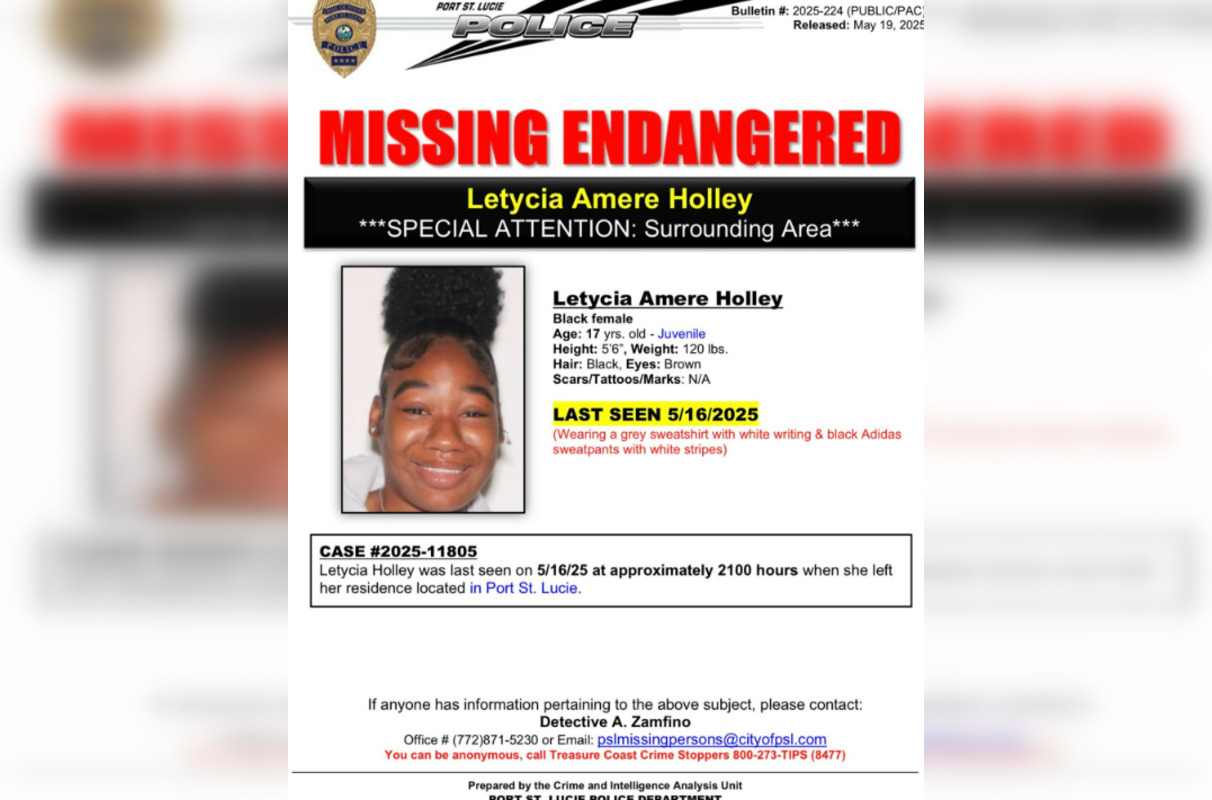 Urgent Search for Missing 17-Year-Old Letycia Amere Holley in Port St.