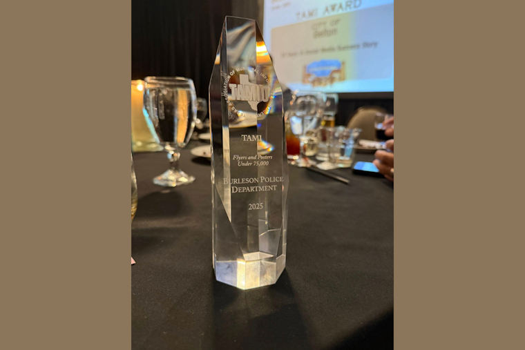 Burleson PD Triumphs with Two TAMI Awards for Innovative Community