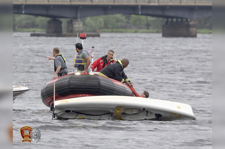 Cambridge Rescue Teams Swiftly Save Sailors from Sudden Squall on