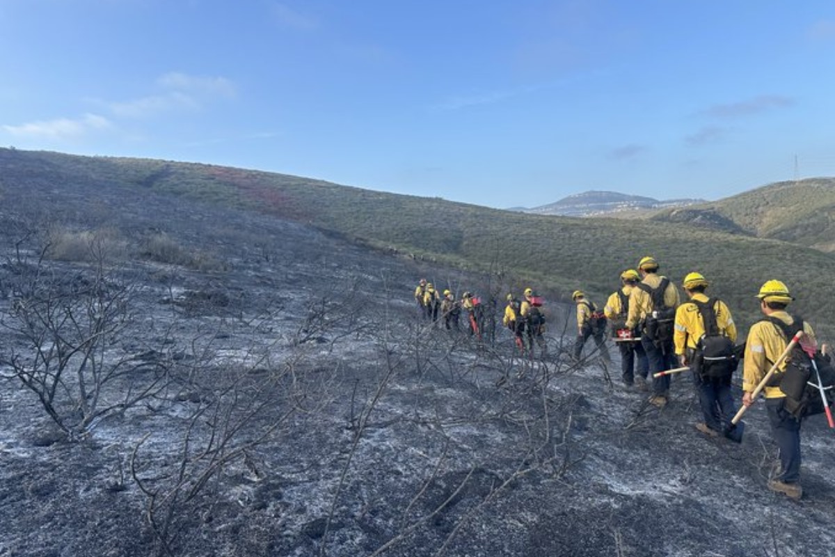 Carlsbad Firefighters Achieve 90% Containment of 45-Acre Brush Fire,