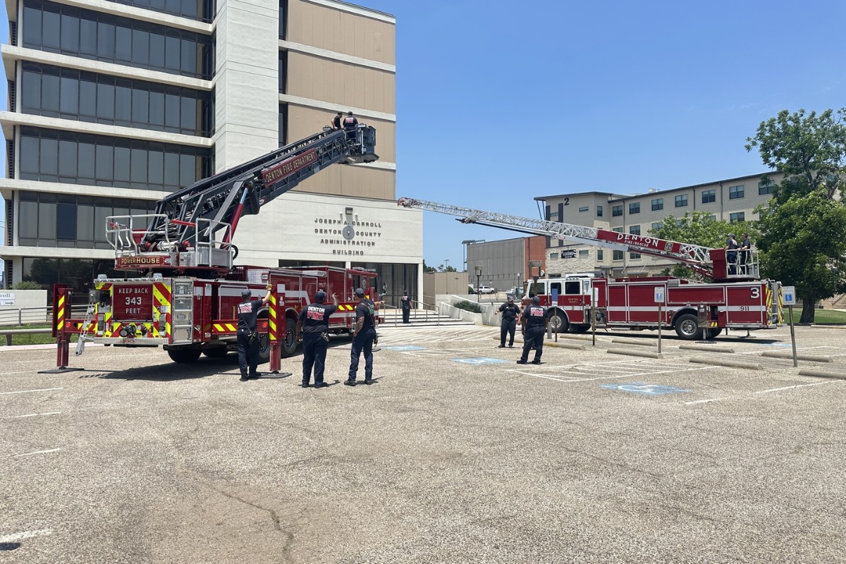 City of Denton Fire Department Showcases Aerial Operations Mastery in