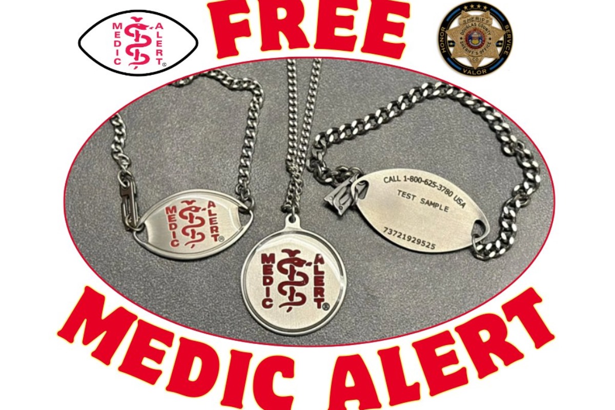 Douglas County Sheriff's Office Offers Free Medic Alert Services to