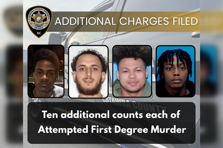 Four Suspects Charged with 10 Counts Each of Attempted First Degree