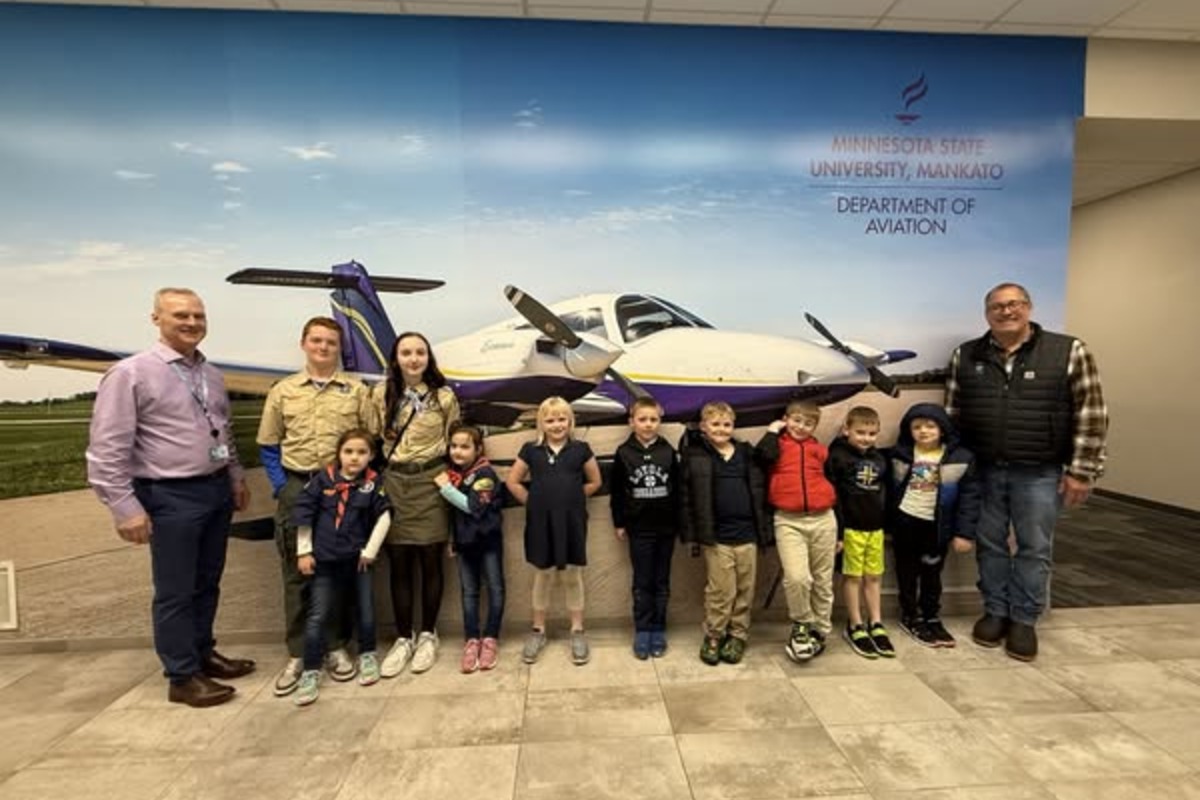 Mankato Cub Scouts Take Flight with Behind-the-Scenes Airport Tour