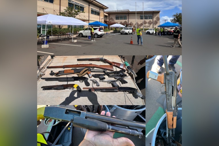 Maui Police Collect 126 Firearms in Successful Gun Buyback Event in