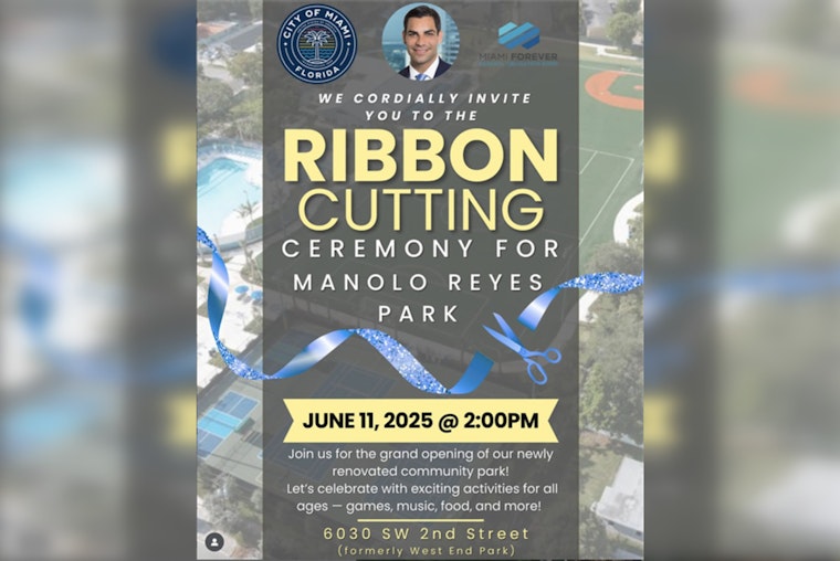 Miami Unveils Renovated Manolo Reyes Park Honoring Late Commissioner's