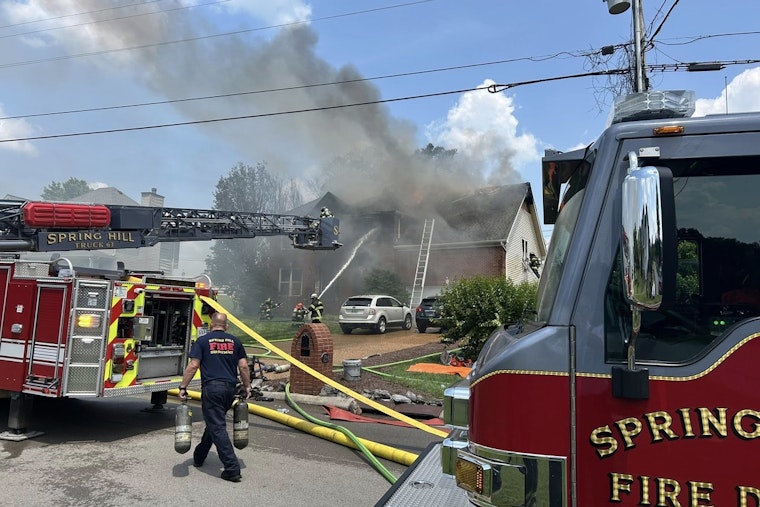 Spring Hill Firefighters Respond Quickly to Iroquois Dr. House Fire,