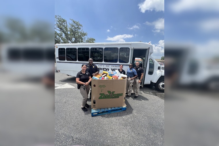 Tampa Police Partner with Walmart and Amazon to Tackle Child Hunger in
