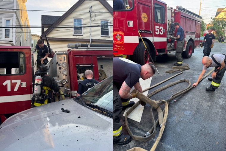 Boston Fire Department Battles Blaze on Corwin Street, Seven Displaced