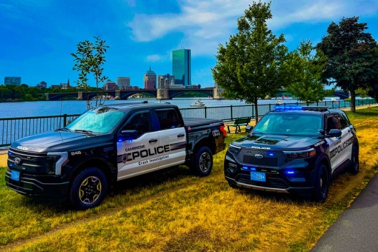 Cambridge Police Adds Eco-Friendly Ford F-150 Lightning to Fleet in