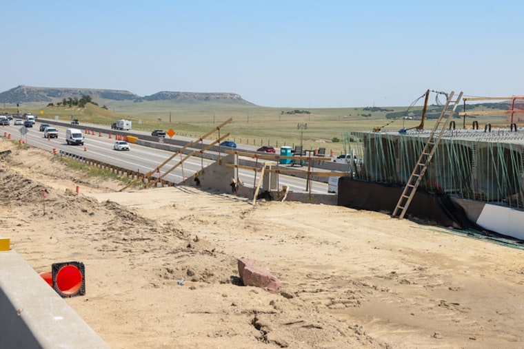 Colorado's I-25 Greenland Wildlife Overpass Reaches Construction