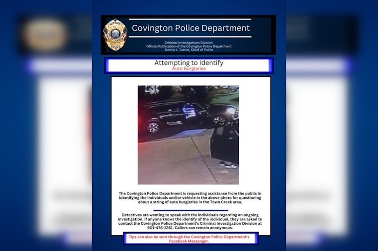 Covington Police Seek Public's Aid in Identifying Suspects in Town