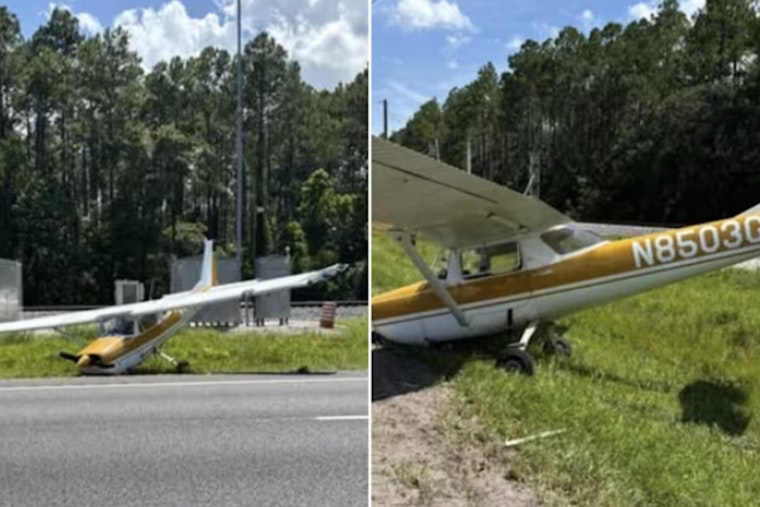 Daring Emergency Plane Landing on U.S. 1 Near St. Augustine Airport