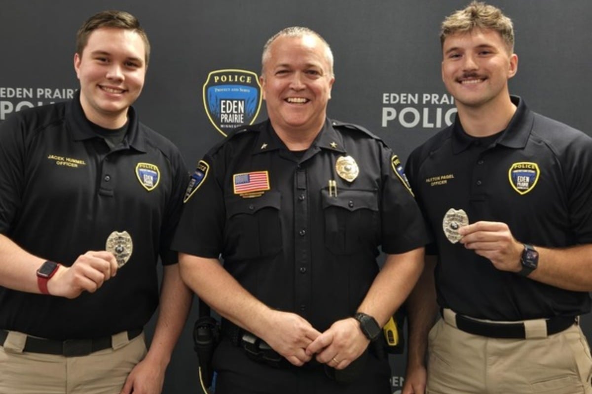 Eden Prairie Police Department Welcomes New Officers Paxton Pagel and