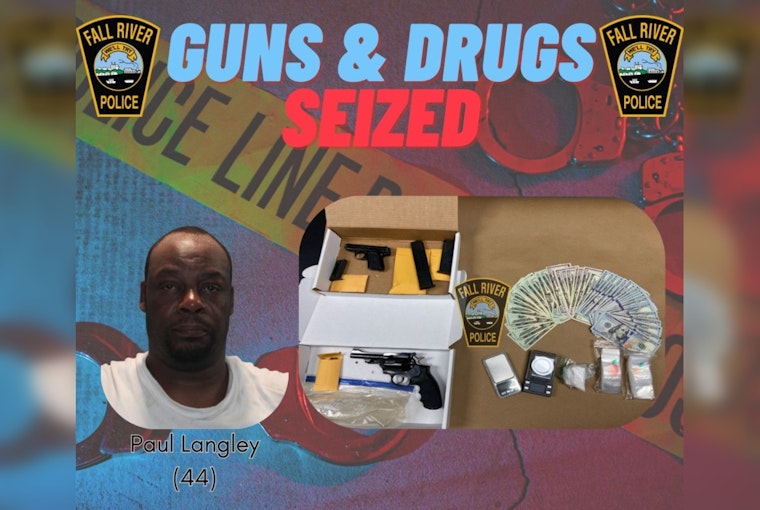 Fall River Police Seize Weapons and Drugs, Arrest 44-Year-Old Paul