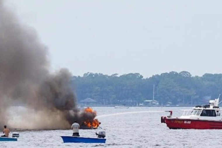 Good Samaritan and Son Rescue Five from Fiery Boat Mishap on St. Johns
