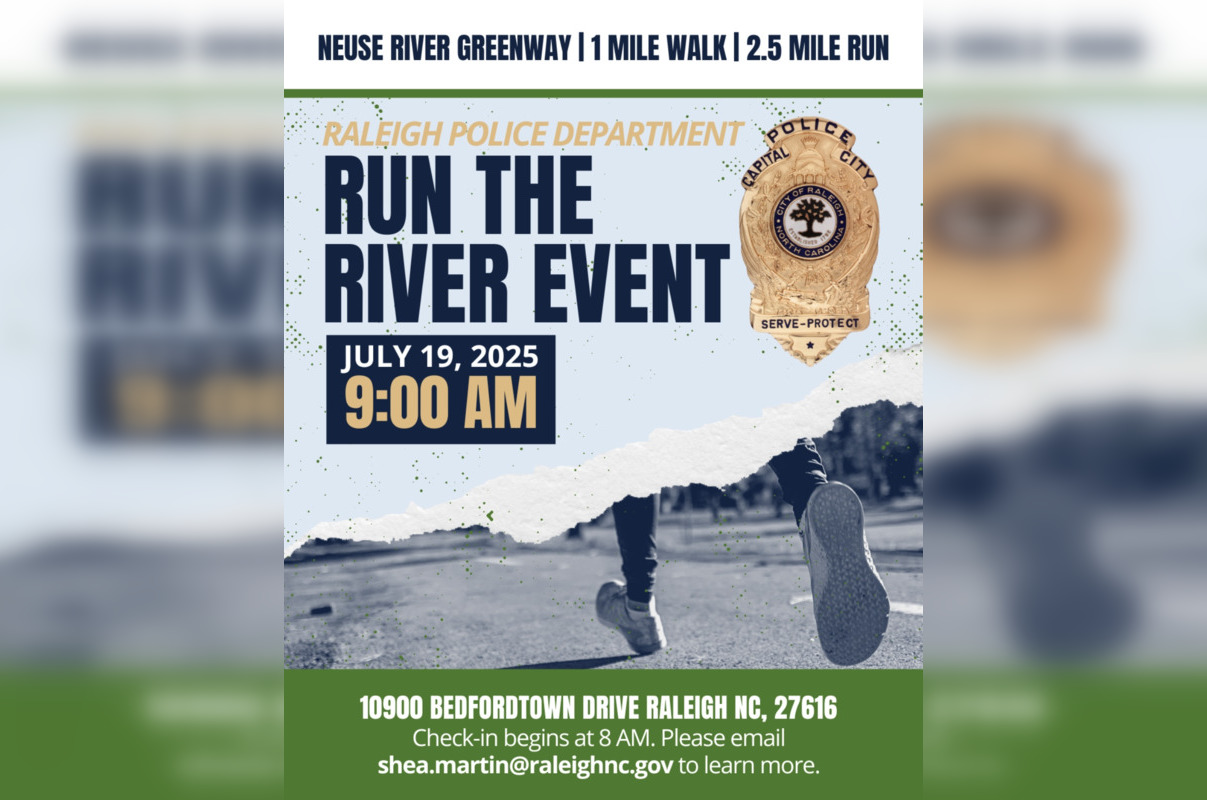 Join the Raleigh Police Department for 'Run the River' Event to