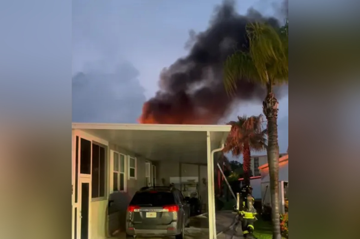 Lightning Strike Ignites Mobile Home Fire in Clearwater, No Injuries