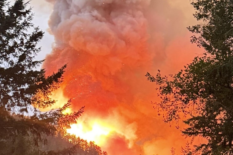 Mason County Residents Urged to Evacuate as Bear Gulch Fire Expands,