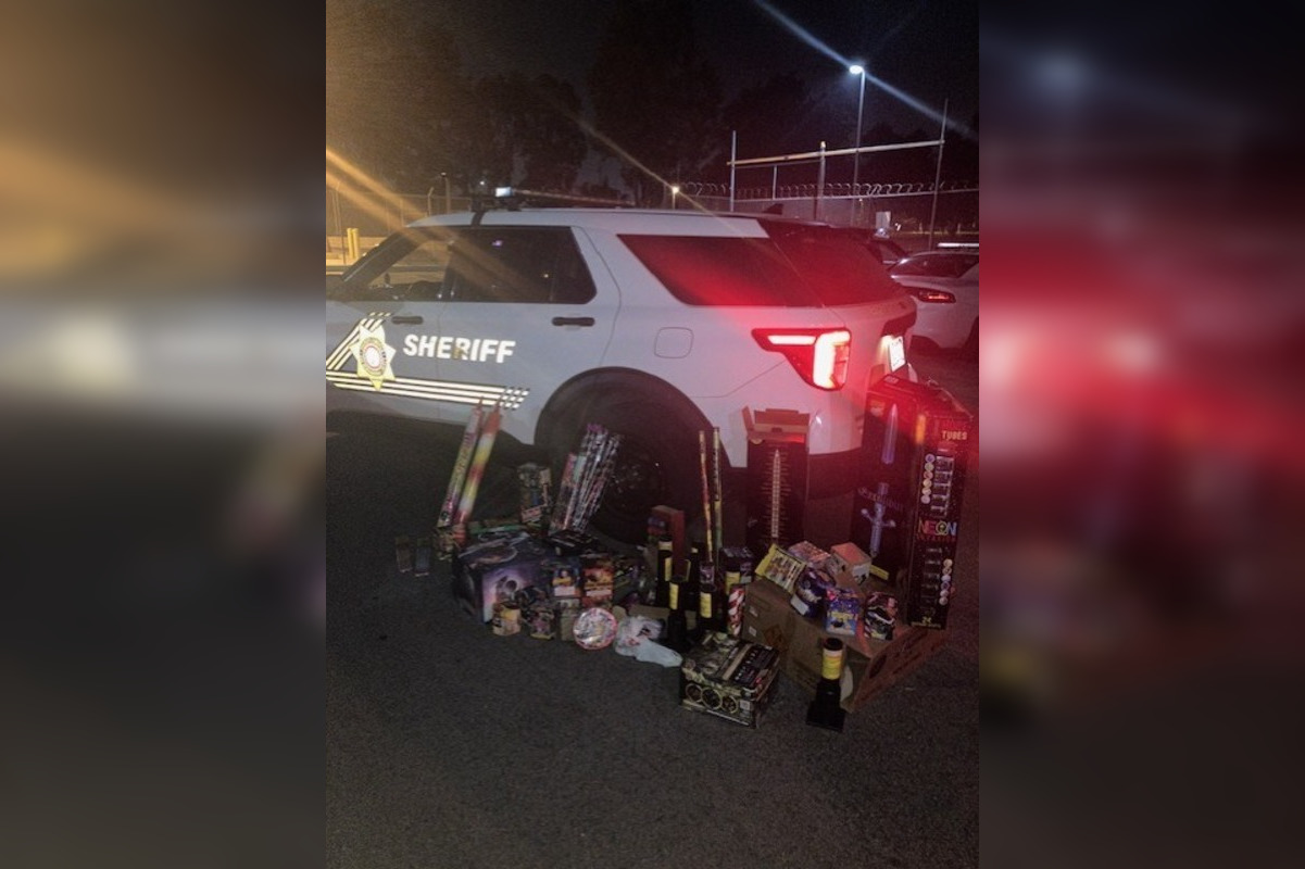 San Bernardino County Seizes 900 Pounds of Illegal Fireworks in 'Red,