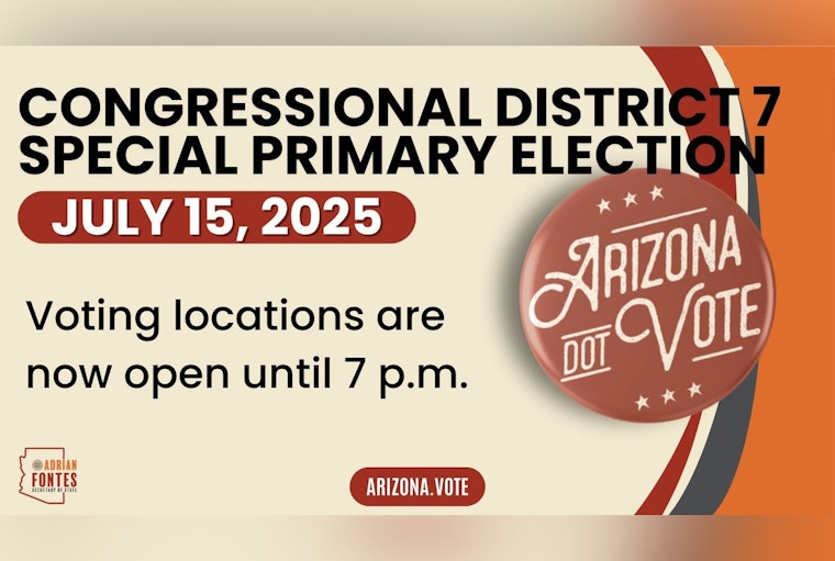 Secretary of State Adrian Fontes to Brief Media on CD7 Special